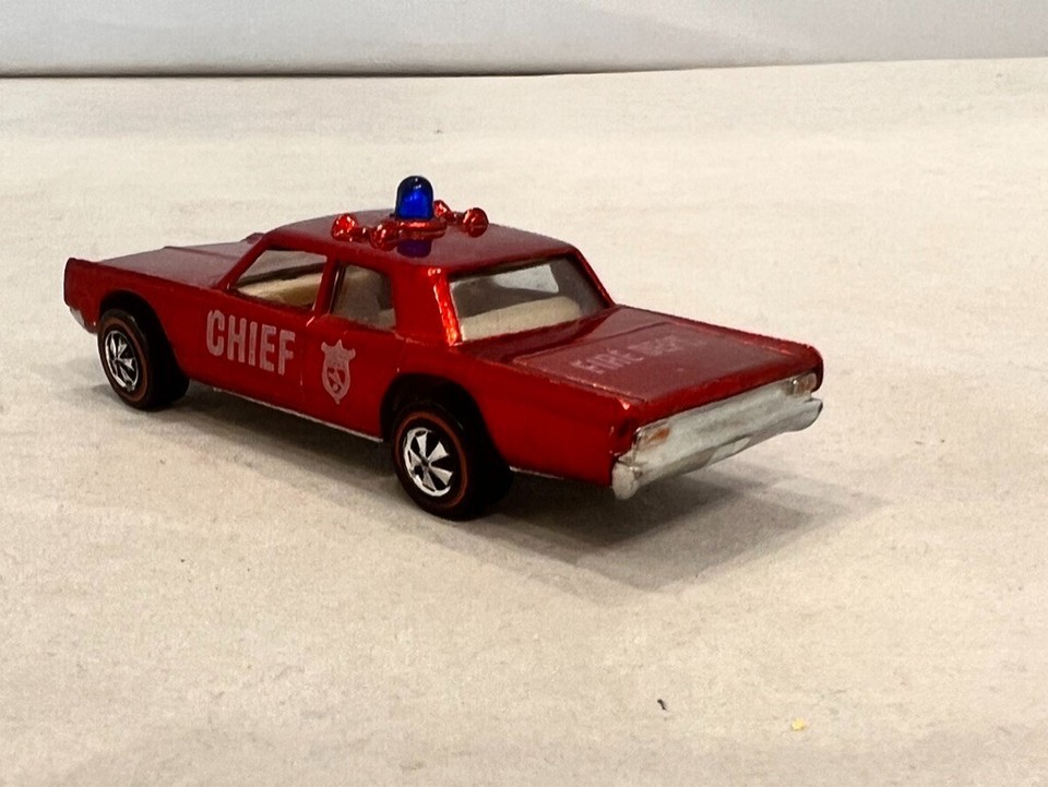 Hot Wheels Redline 1968 CRUISER Chief Fire Dept Red Spectraflame Very ...