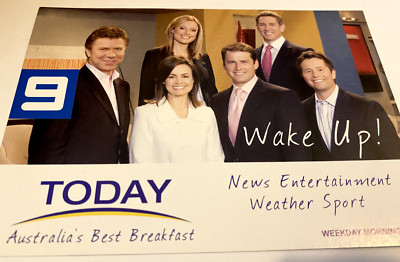 TODAY Show Postcard Channel 9 collectable Great condition approx 2009 ...