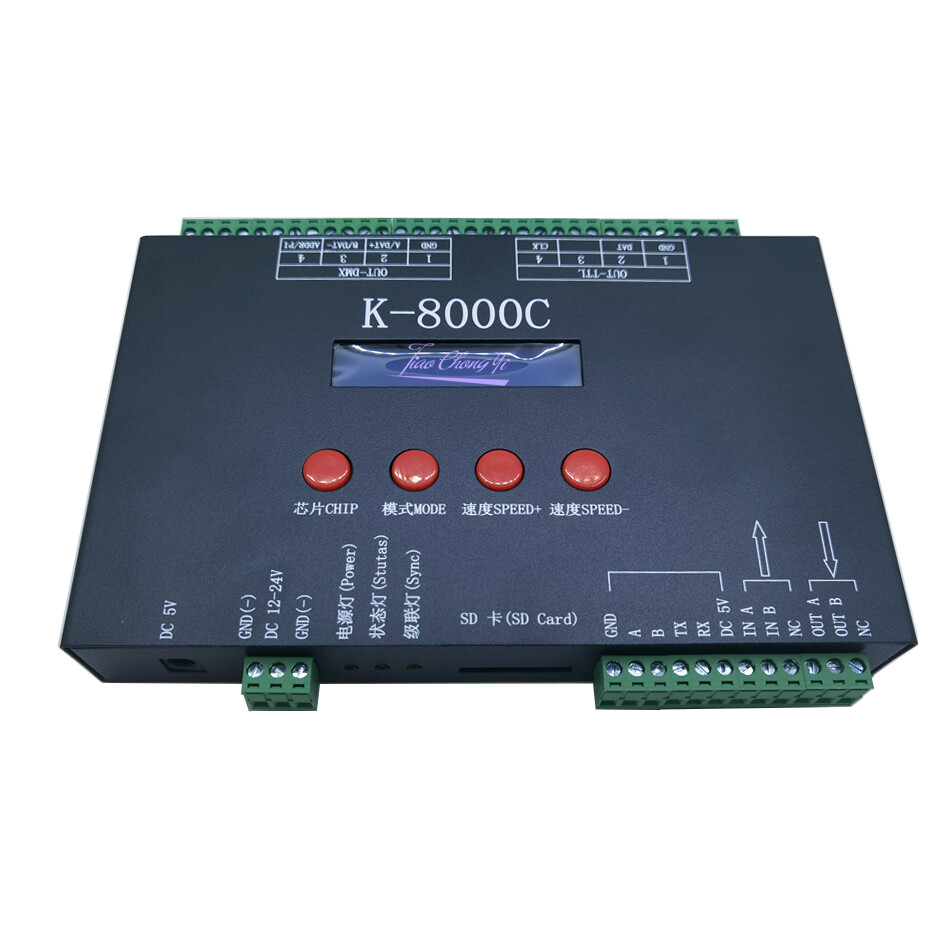 DMX512 LED Pixel RGB Color K-8000C Controller DC5-24V For WS2811 WS2812 ...