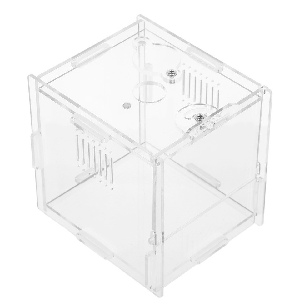 Reptile Feeding Box Snake Breeding Box Transparent Animal Habitat Cage ...