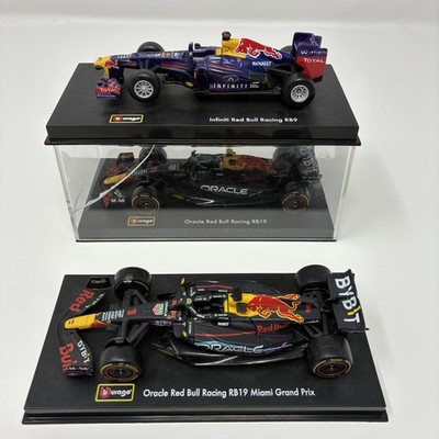 Bburago Formula 1 Racing 1:43 Cars Oracle Red Bull RB19 RB9 No Boxes ...