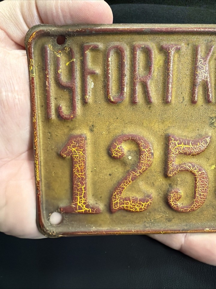 Vintage 1945 Fort Knox License Plate Military Vehicle 12564 | eBay