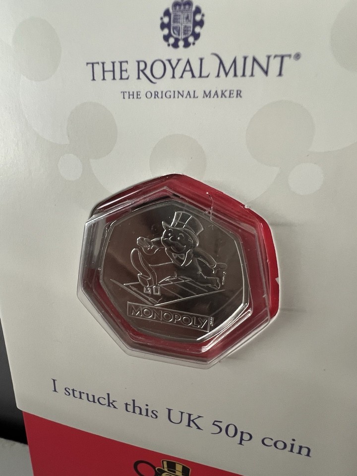 New 2025 The Royal Mint Monopoly Strike Your Own 50p Coin. BU. | eBay UK