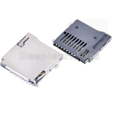 50 Pcs TransFlash TF Micro Memory SD Card Self-eject Socket Plug ...