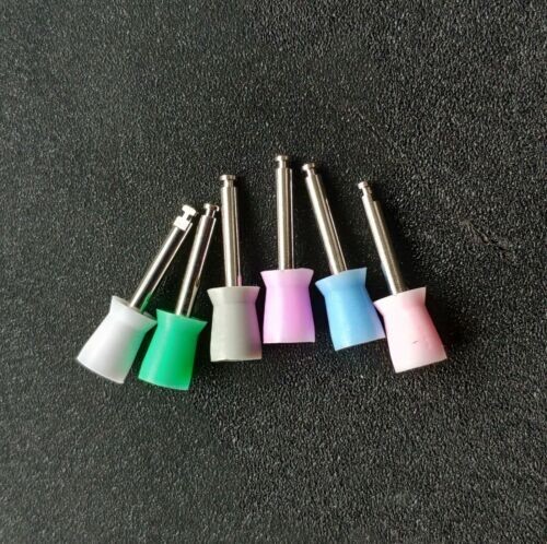 100pcs Dental Polishing Polish Cups Prophy Cup Latch Type Brush Rubber ...