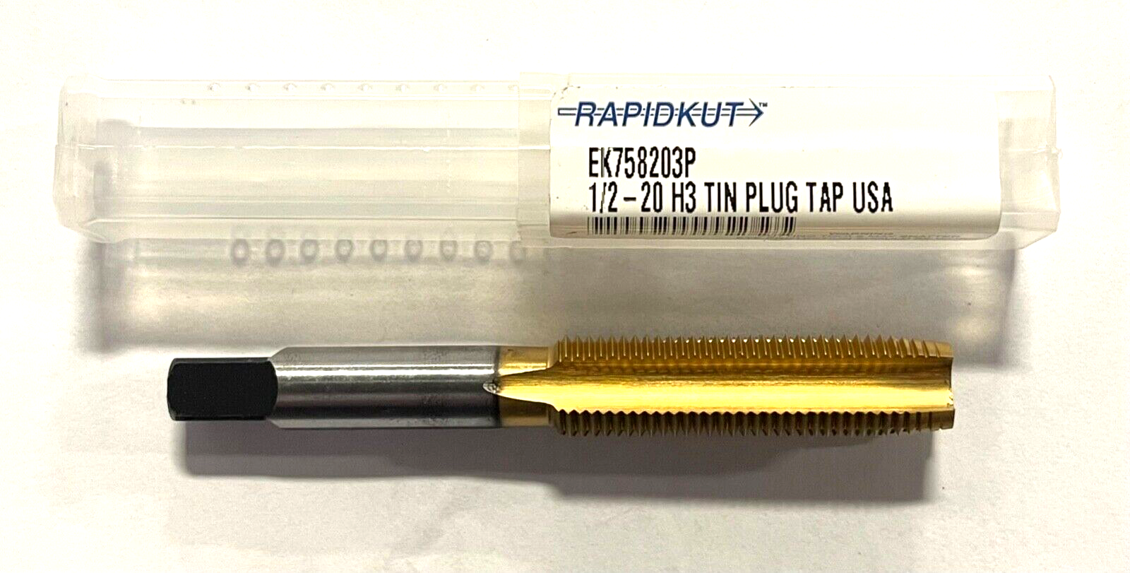 RapidKut 1/2-20 Hand Tap HSS Tin Coated H3 Plug Tap 4FL USA Made | eBay