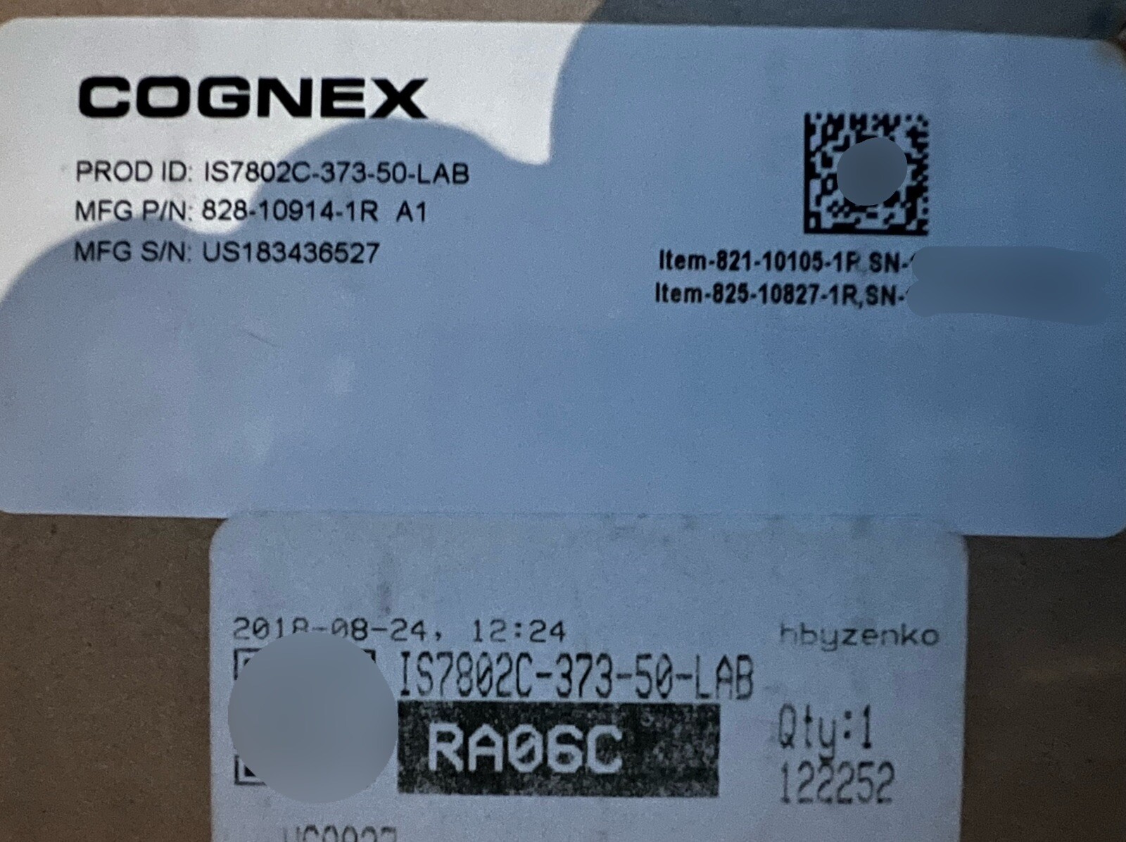 Cognex In Sight 7802/Patmax Redline 2MP Vision System (IS7802C-373-50 ...