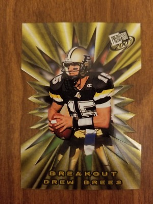Drew Brees Rookie Card 2001 Press Pass Breakout Die Cut | eBay