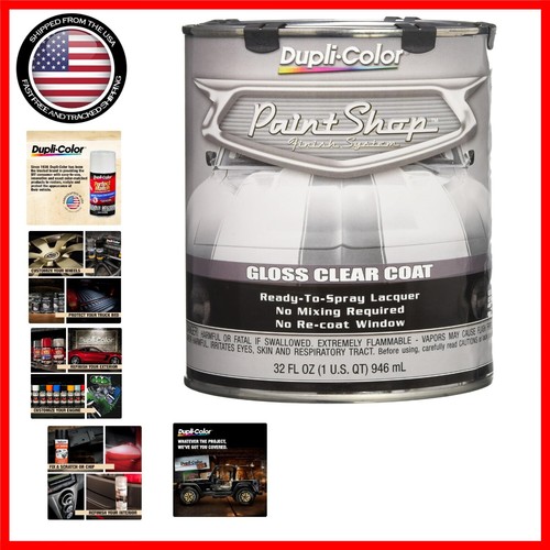 E00 Gloss Clear Coat - 32oz Lacquer Automotive Paint for a Professional ...