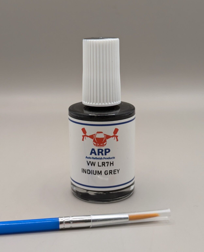 For VW Code LR7H Indium Grey Touch up Paint + Fine Tipped Brush | eBay ...