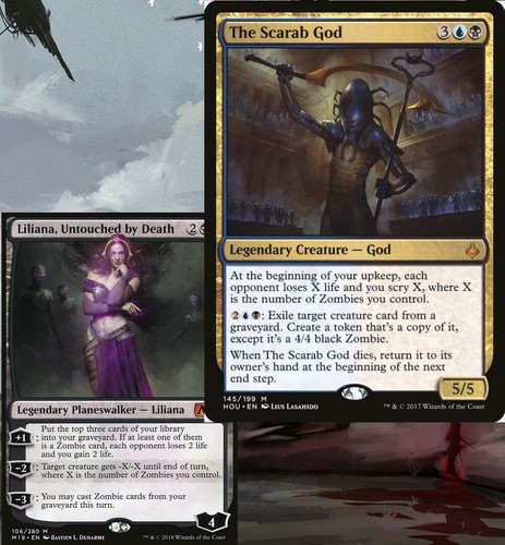 The Scarab God U/B ZOMBIES Commander Deck Magic MTG Ready-to-Play *100 ...