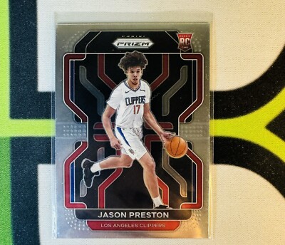 2021-22 Panini Prizm Jason Preston Base Rookie RC #327 Los Angeles ...