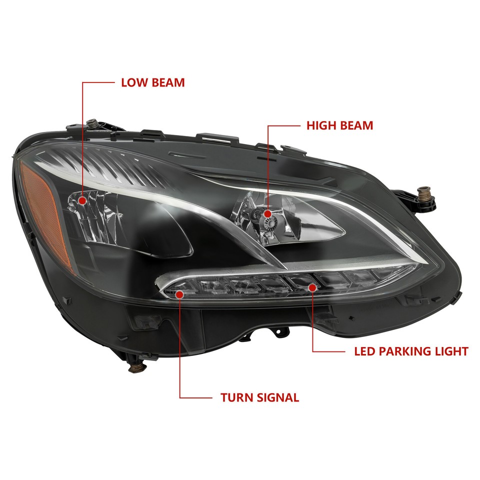 For 2014-2016 Mercedes-Benz E-Class E350 E300 W212 LED Headlights ...