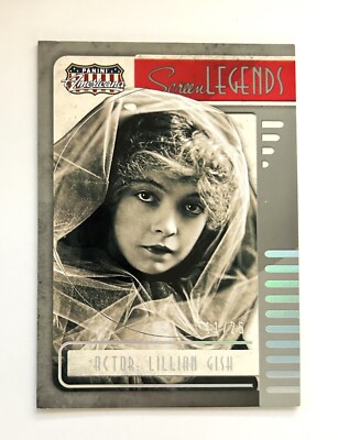 2015 Panini Americana Lillian Gish #'d 11/25 Screen Legends Platinum ...