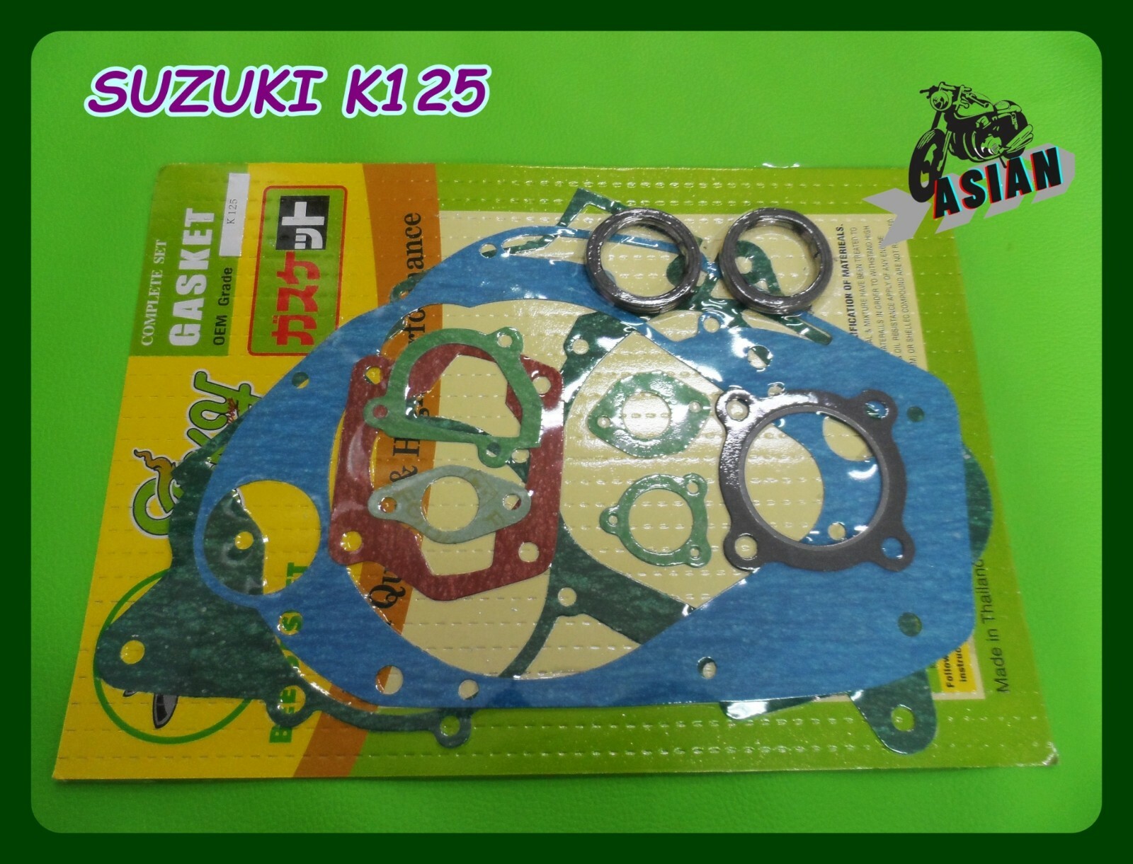 Fit SUZUKI K125 125CC. K125 M1/M2/M3/M4 GASKET SET [as748] | eBay