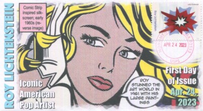 COVERSCAPE computer generated "Roy Lichtenstein” 2023 U/O First Day ...