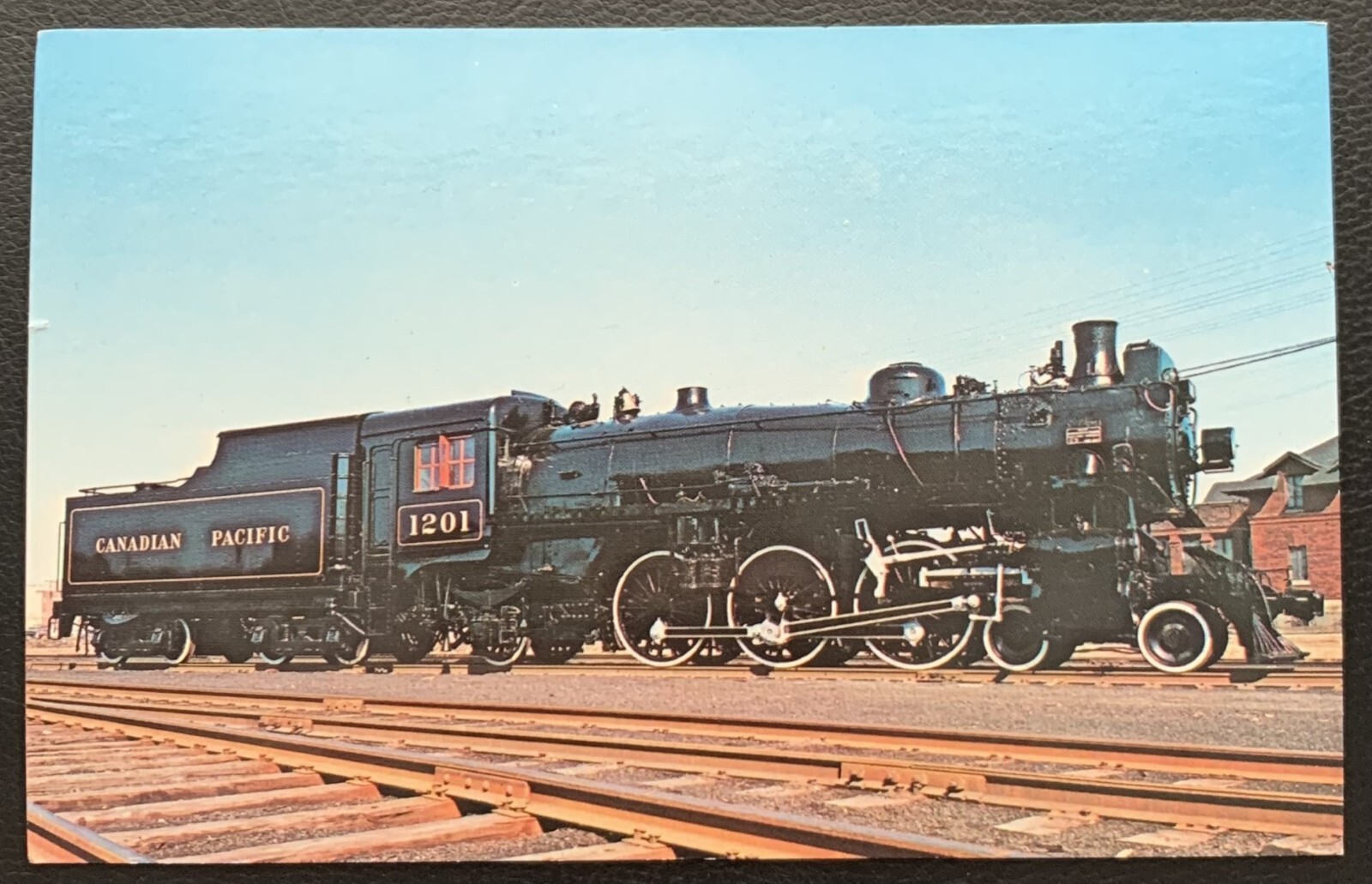 CANADIAN PACIFIC RAILROAD LOCOMOTIVE 1201 COLOR POSTCARD NEW UNUSED #2 ...