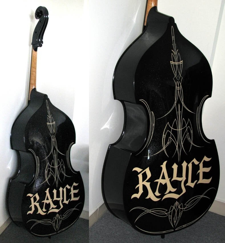 Shen 3/4 Upright Double Bass AWESOME CUSTOMIZED Bass - AIRBRUSHED ...
