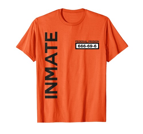 Inmate Halloween Prisoner Jail Costume Adults & Kids T-Shirt | eBay