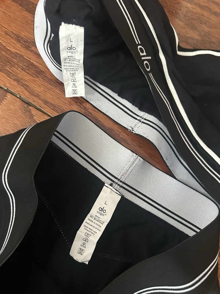 Alo Yoga Airbrush High-Waist Heart Throb Legging And Top Set | eBay