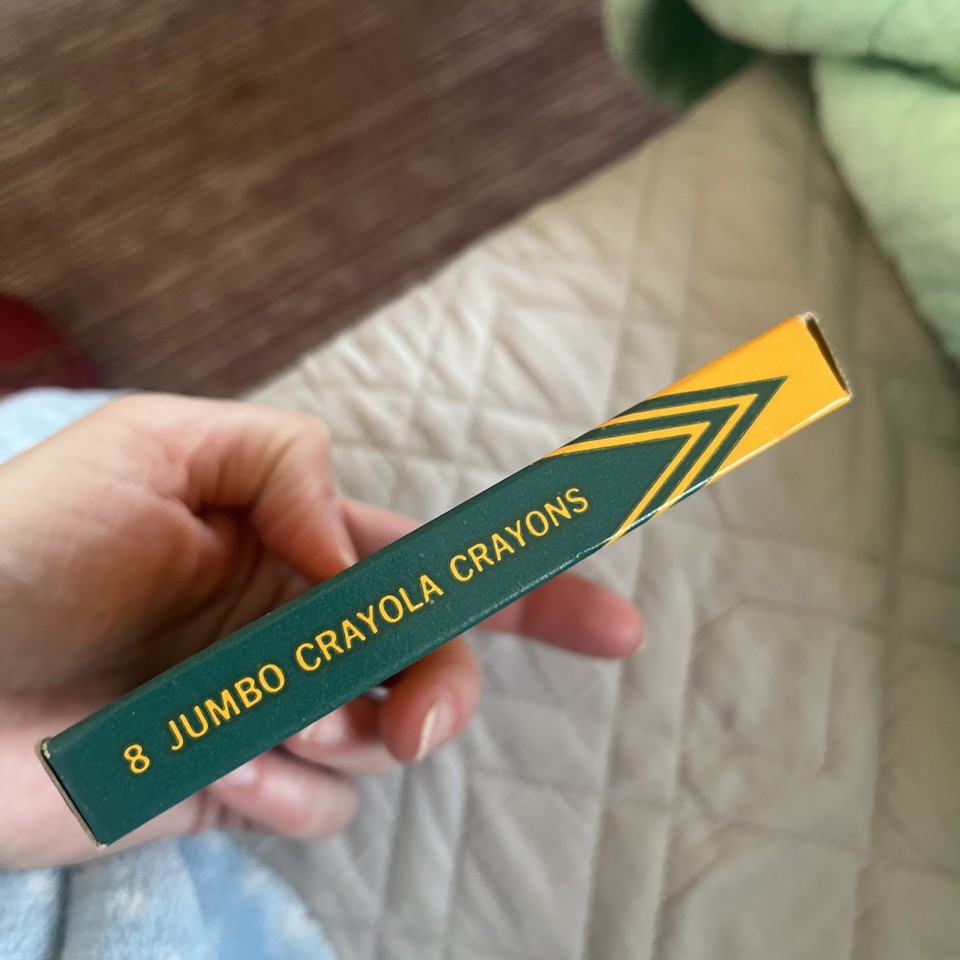 Vintage Crayola 8 Jumbo Crayons Perfect Unused NOS No. 80 Binney ...