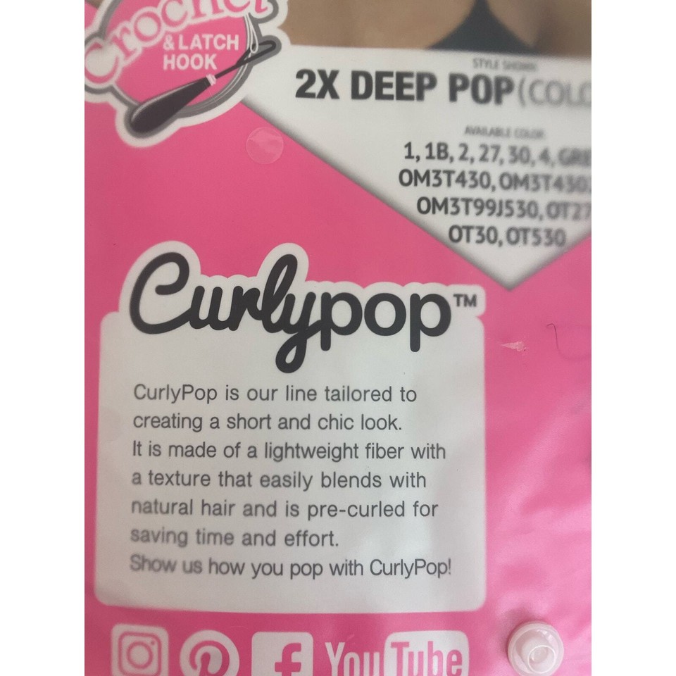 NEW Mayde Beauty Braid Curly Pop Weave 2X Deep Pop Color 4 | eBay