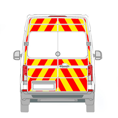 VW Crafter High Roof (2017 CHEVRON KIT 3/4 ENGINEERING GRADE REFLECTIVE ...
