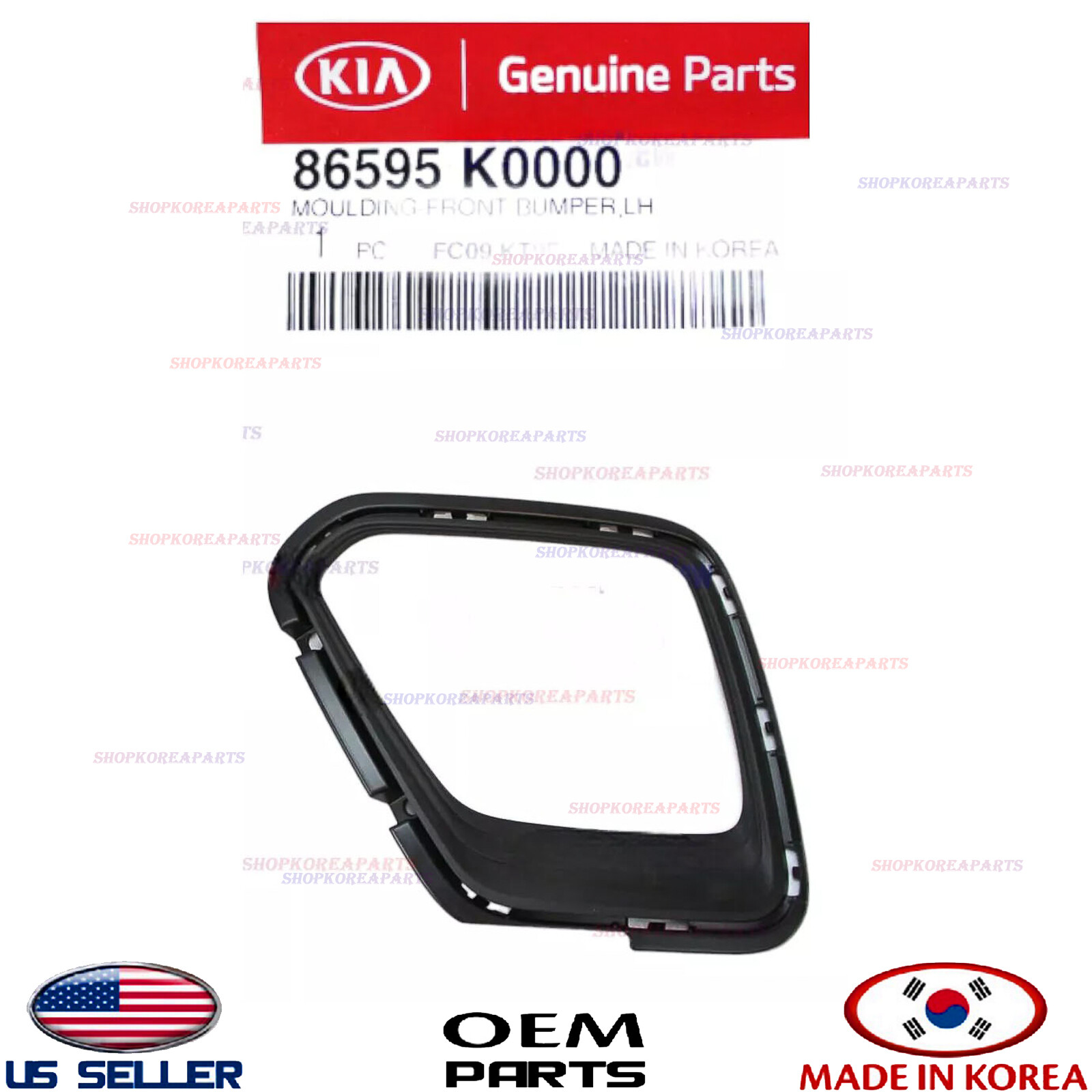 Genuine Front Bumper Lamp Bezel Cover LEFT Driver ⭐OEM⭐ KIA SOUL 2020 ...