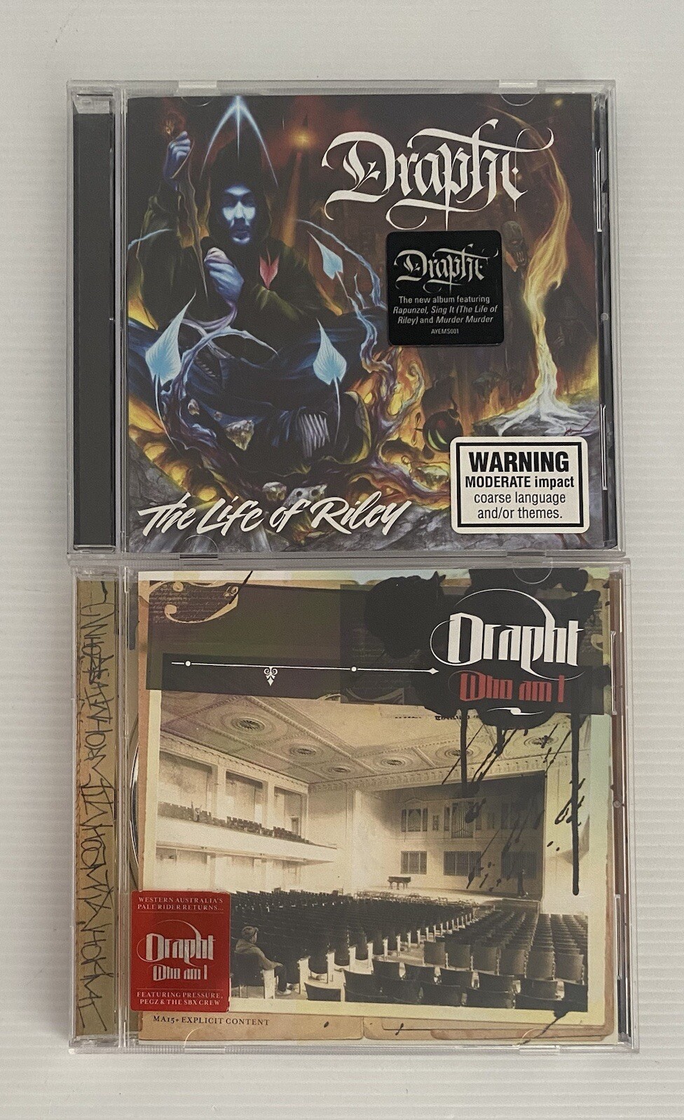DRAPHT The Life Of Riley (CD, 2011) Who Am I (CD, 2005) Austrlalian Hip ...