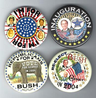 2004 GEORGE W. BUSH & DICK CHENEY UNUSUAL CAMPAIGN BUTTONS - GROUP B | eBay