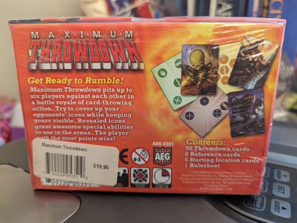 MAXIMUM THROWDOWN Card Game Jason Tagmire by AEG 5351 SEALED | eBay