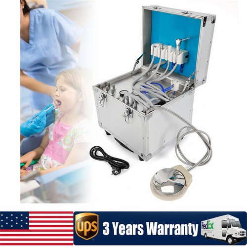Portable Dental Delivery Unit: Rolling Box with 4 Holes Air Compressor ...