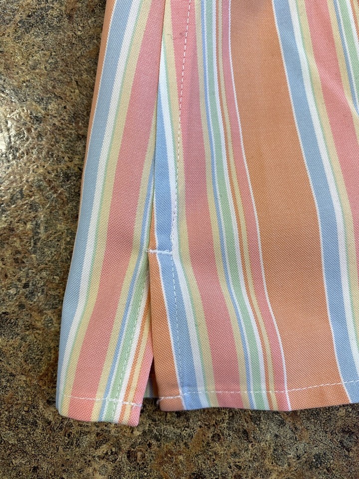 Westbound Gold label Women cream orange stripe Long sleeve collared ...