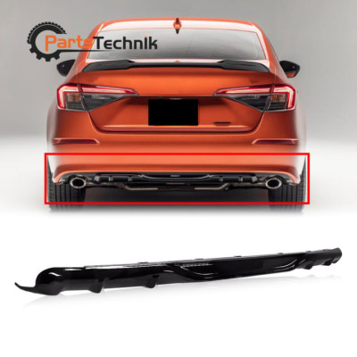Fit 2022-2025 Honda Civic HPD Style Rear Bumper Diffuser Spoiler Gloss ...
