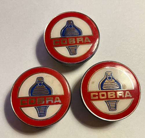 3X Cobra Wheel Center Caps for Ford Mustang Muscle Car Cobra Emblem | eBay