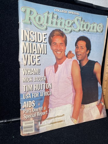 Rolling Stone Magazine March 28, 1985 #444 Inside Miami Vice Wham Mick ...