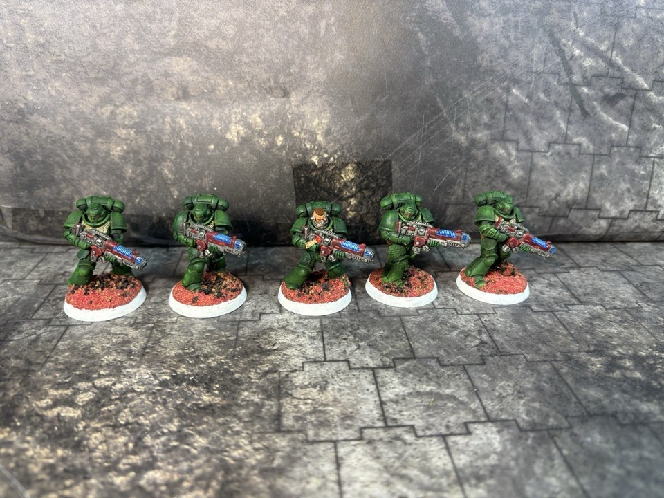 Warhammer 40k Dark Angels Painted Hellblasters 5x (#2077) | eBay