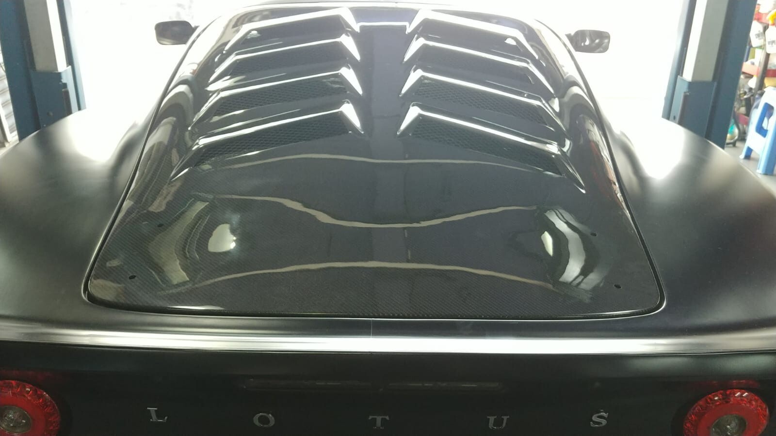 Carbon Fiber Engine hood rear trunk cover fit for Lotus 2014 Exige S3 ...