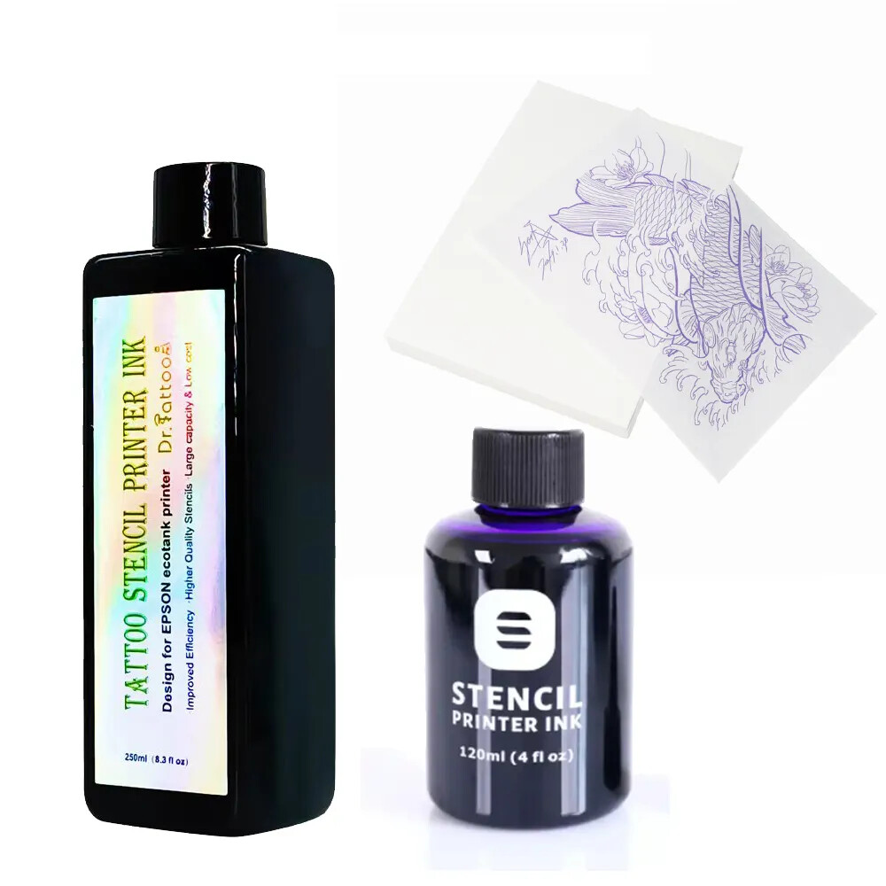 ECOTANK Inkjet Tattoo Transfer Stencil Printer Ink 4oz/8oz A4 Thermal ...
