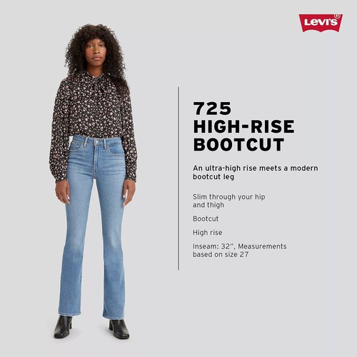 Levi's Women's 725 High Rise Bootcut Jeans TRIBECA SUN 187590086 B4HP ...