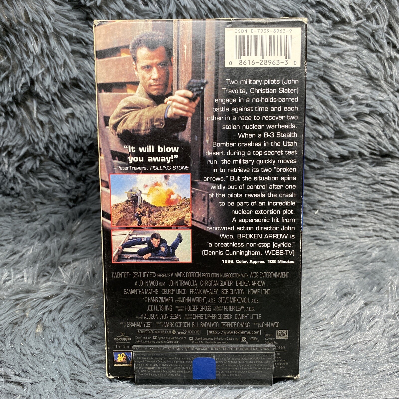 Broken Arrow VHS 1995 John Travolta Christian Slater 20th Century Fox ...