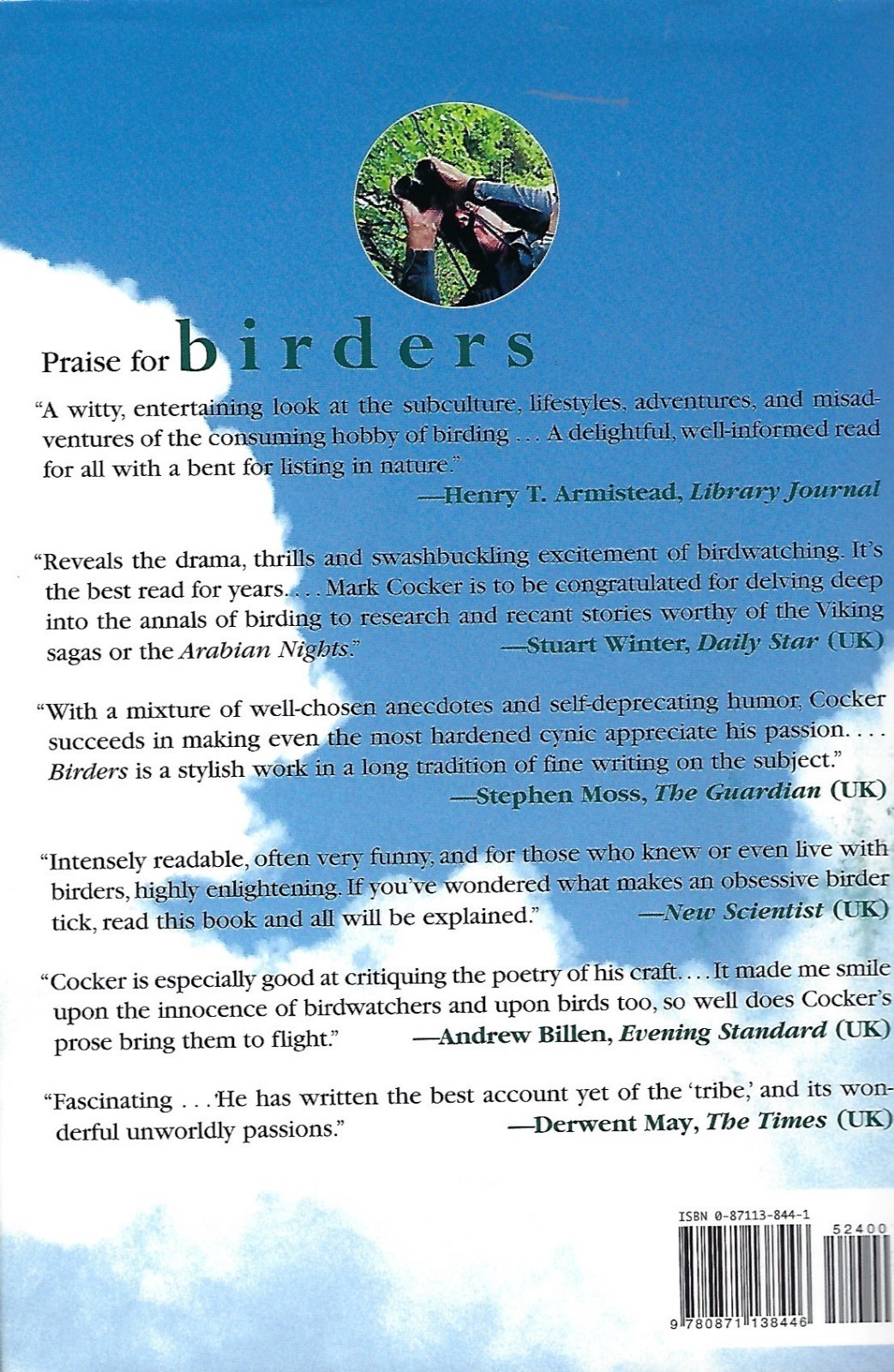 Birders : Tales of a Tribe by Mark Cocker (2002, Hardcover) for sale ...