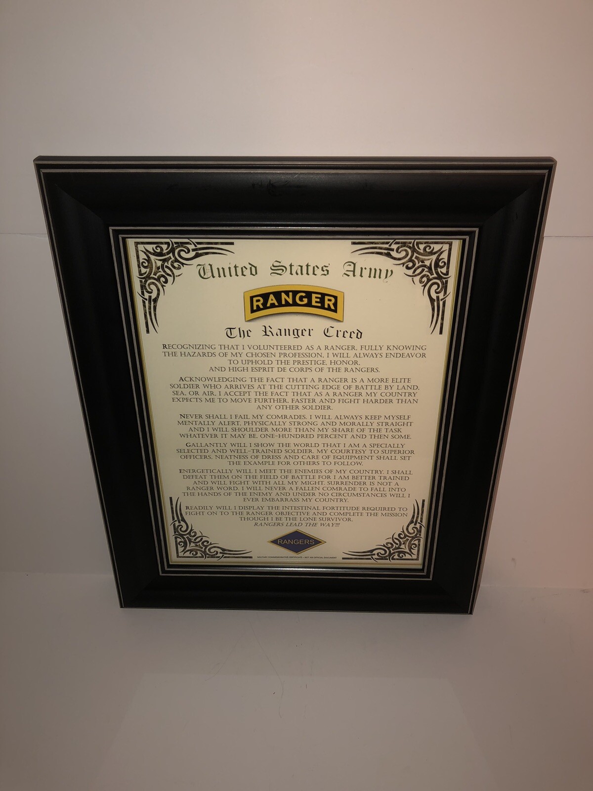THE RANGER CREED PRINT / U.S. Army ~ Rangers Lead The Way!!! | eBay