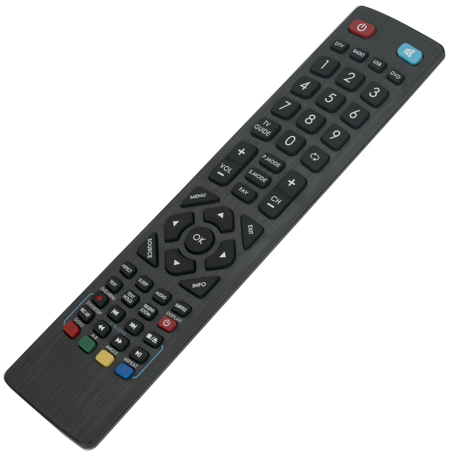 New Remote Control for TECHNIKA 32" LED TV/DVD 24F22W-FHD/DVD 32G22B-HD ...