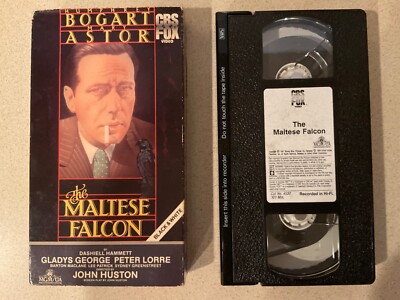 The Maltese Falcon (VHS, 1984, CBS Fox) Humphrey Bogart, Mary Astor | eBay