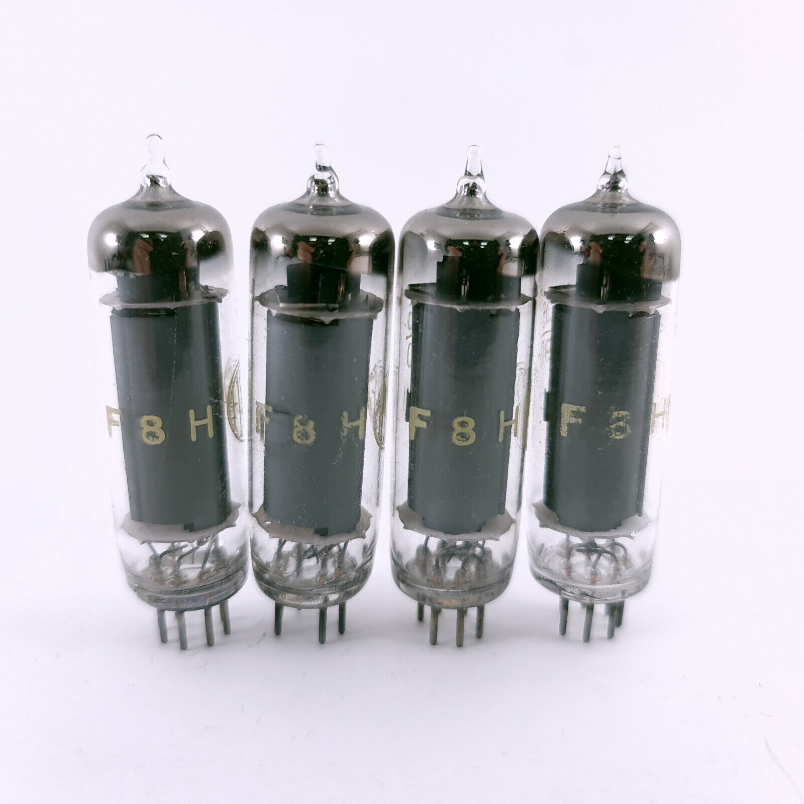 4 X 6AQ5 / EL90 TUBE. 1960s PROD. COPPER RODS. NON MATCHED QUAD. 13 ...