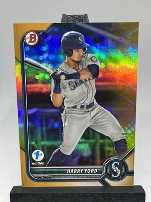 Harry Ford - 2022 Bowman Draft 1st Edition Gold Foil /50 SSP - Seattle ...