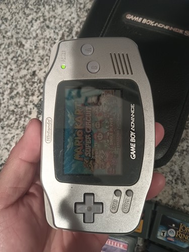 Grey Game Boy Advance Model Age-001 Tested And Working With 10 GBA Game ...
