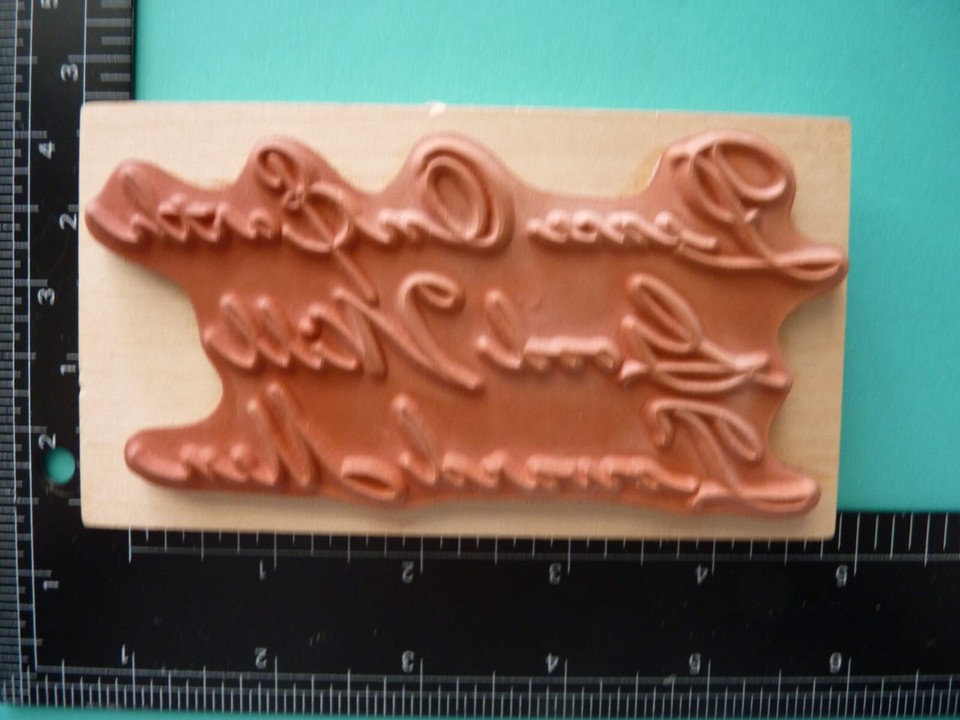 Peace On Earth Good Will Toward Men Phrase WORDSWORTH Rubber Stamp | eBay