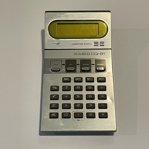 Vintage 70s Casio CQ-81 Computer Quartz Calculator Japan Made, Works | eBay